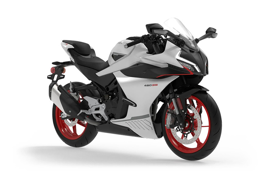 CFMoto 450SS Nebula White Colour - 450SS Nebula White Price