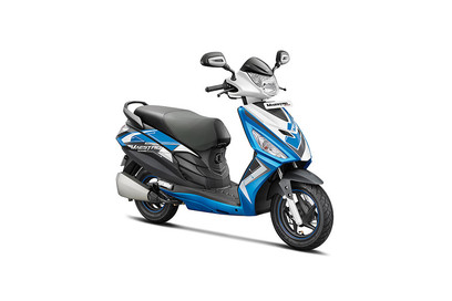 Hero Maestro Edge BS4 Active Matte Grey And Blue Colour - Maestro Edge ...