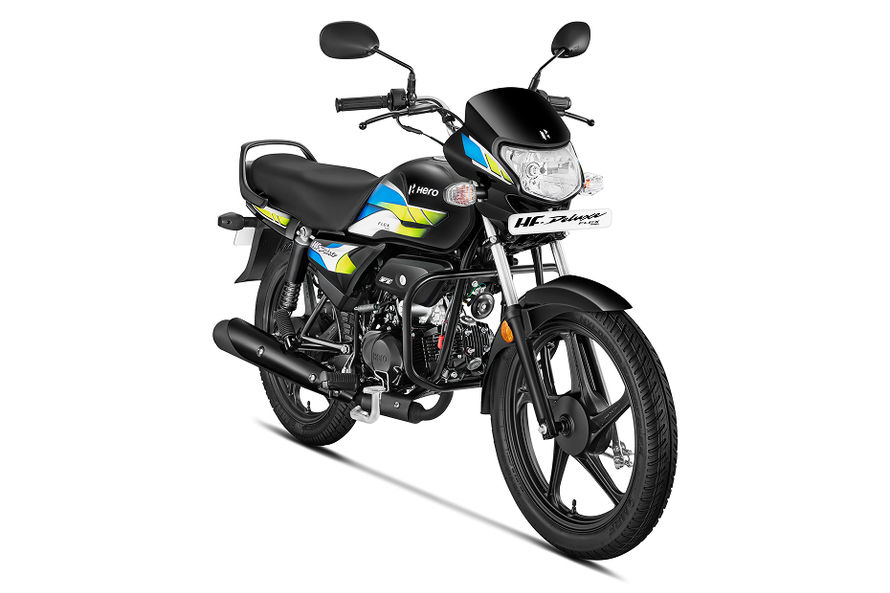 Hero HF Deluxe Flex Fuel Black Colour - HF Deluxe Flex Fuel Black Price
