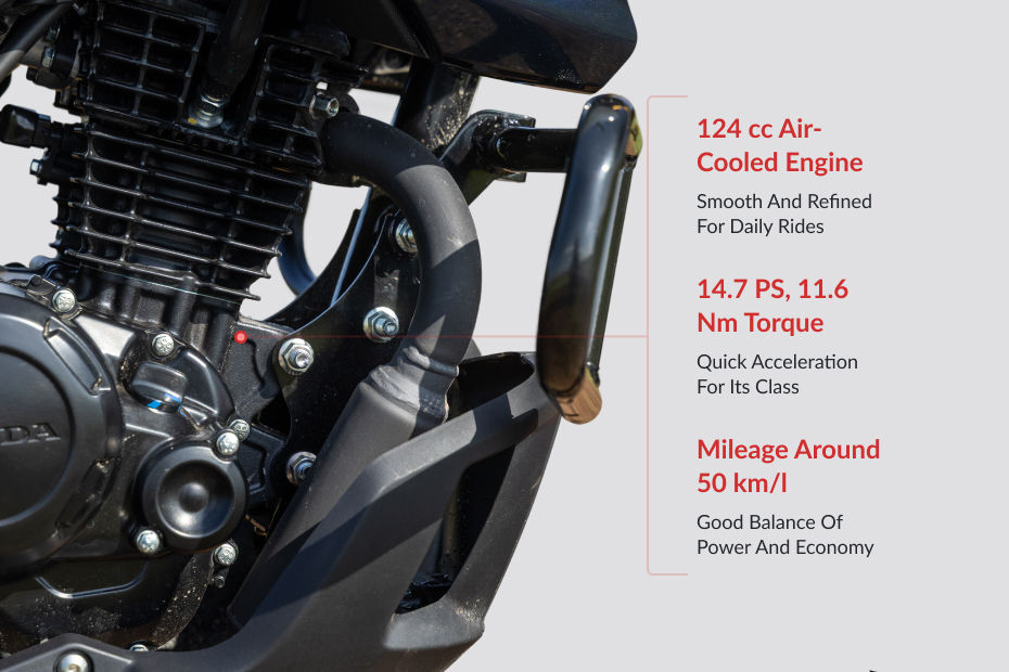 Honda CB125 Hornet Engine Highlights Image - BikeDekho