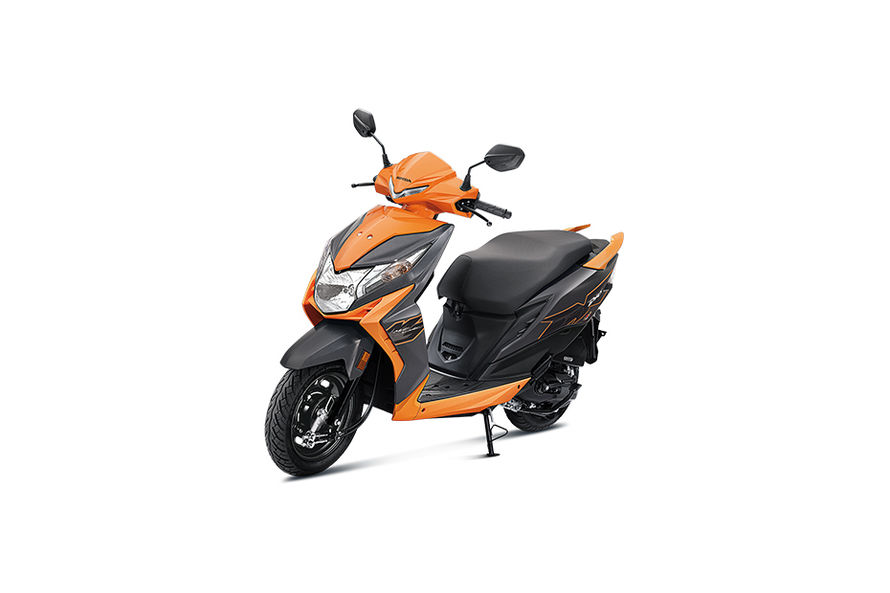 Honda Dio (2020-2024) Vibrant Orange Colour - Dio (2020-2024) Vibrant ...