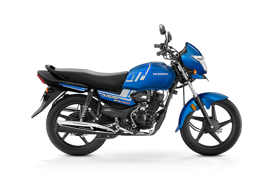 Honda Shine 100 DX Athletic Blue Metallic Colour - Shine 100 DX ...