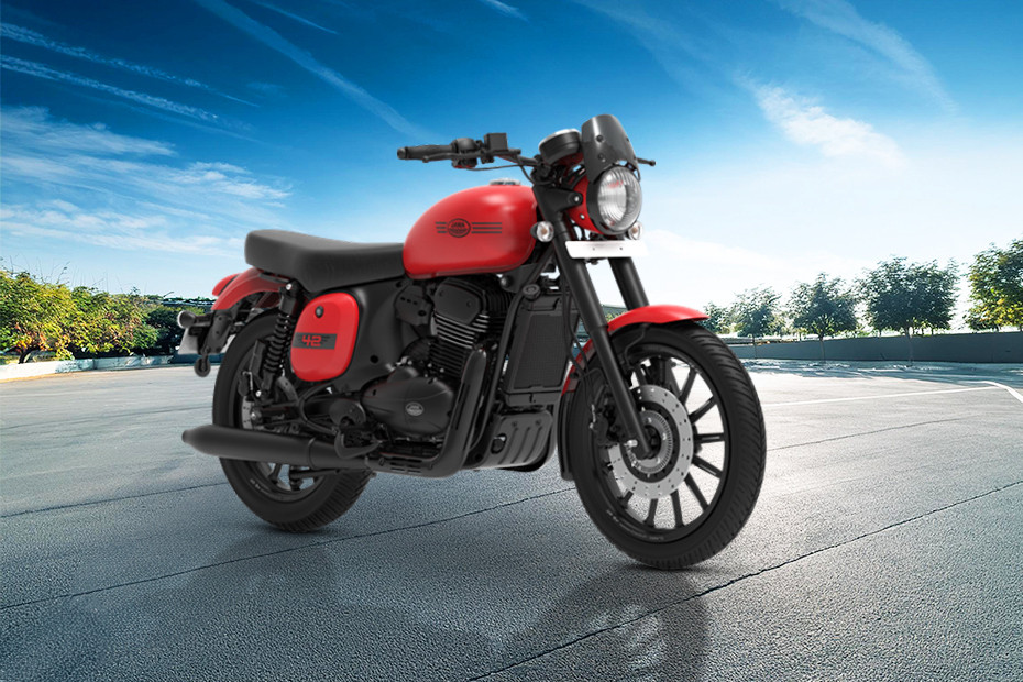 Jawa 42 Orion Red Matte Dual Channel Alloy On road Price ...