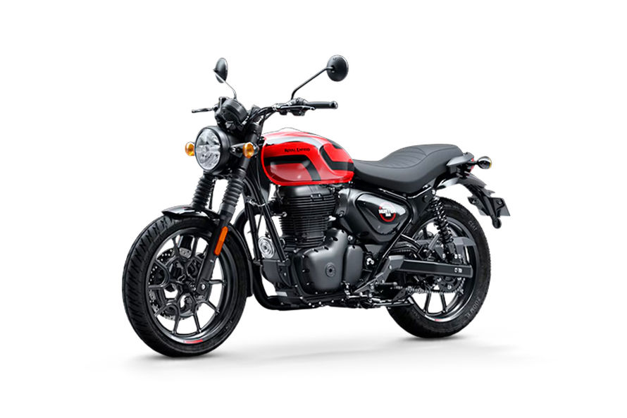 Royal Enfield Hunter 350 London Red Colour - Hunter 350 London Red Price