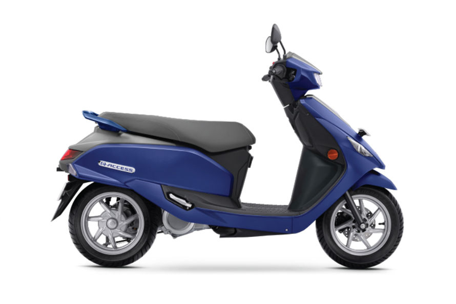 Suzuki e Access Metallic Mat Blue No 2 And Metallic Mat Fibroin Gray ...