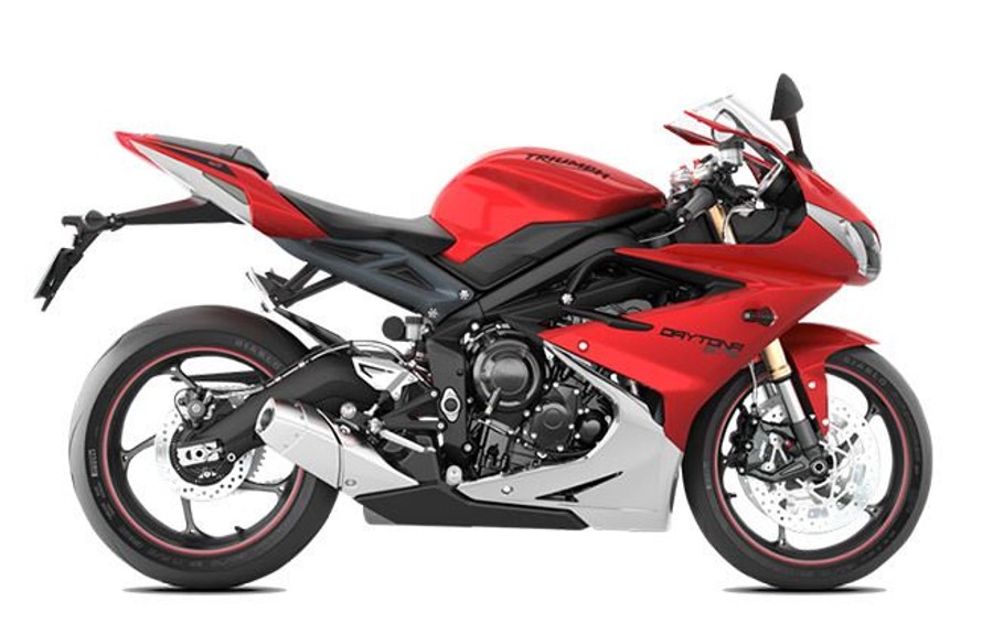 Triumph Daytona 675 Diablo Red Amp Matt Aluminium Silver Colour ...