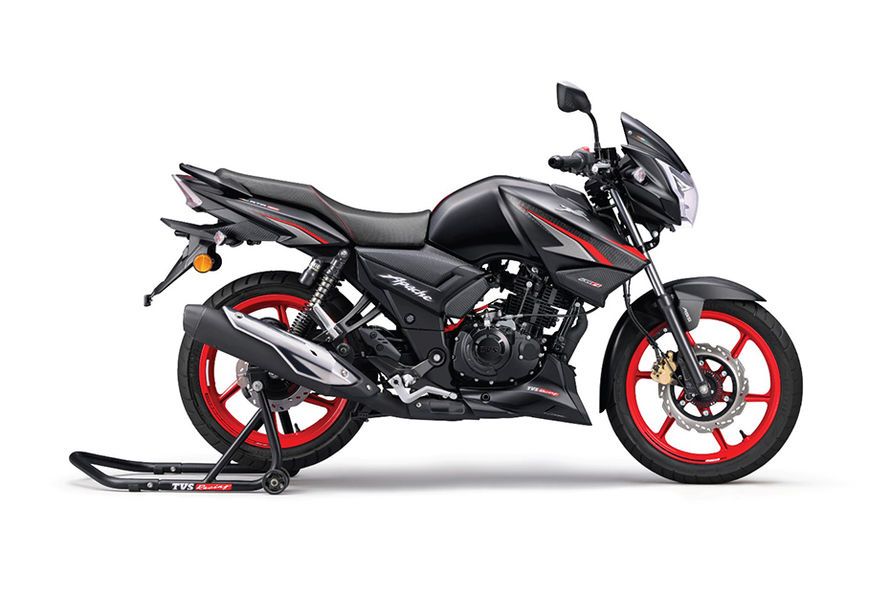 TVS Apache RTR 160 Matte Black Colour - Apache RTR 160 Matte Black Price