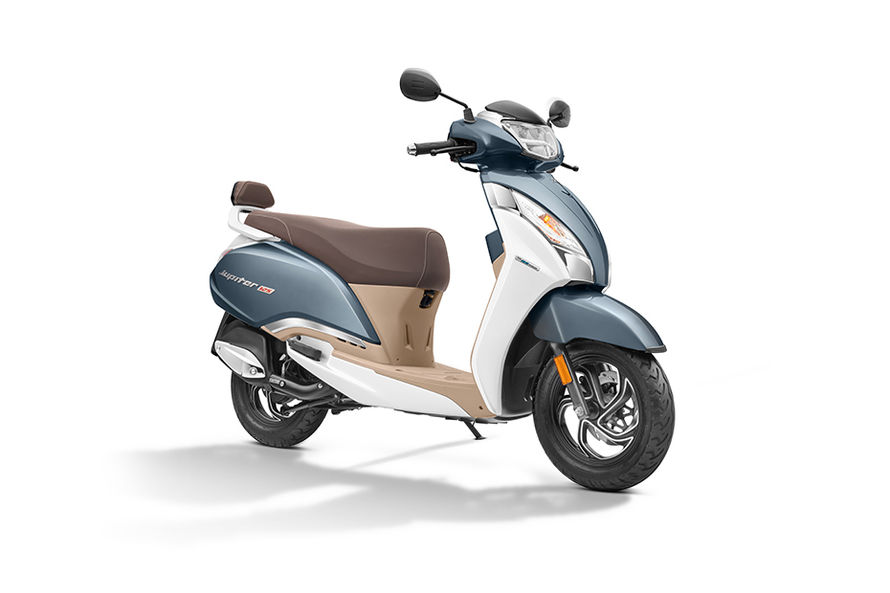 TVS Jupiter 125 Ivory Grey Colour - Jupiter 125 Ivory Grey Price