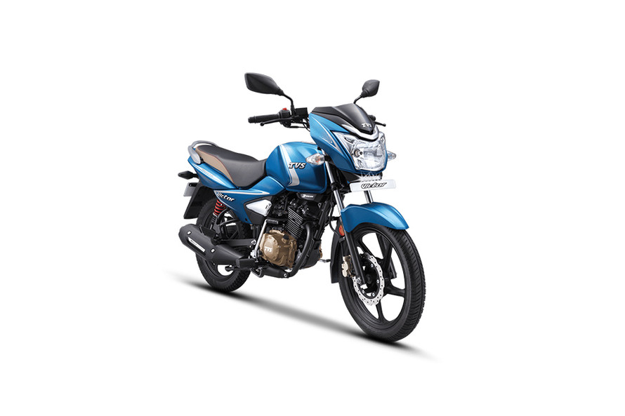 TVS Victor Matte Blue Colour - Victor Matte Blue Price