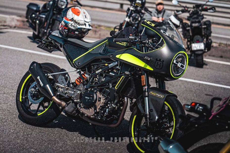 This Modified Husqvarna Svartpilen 401 Cafe Racer Looks AWESOME BikeDekho