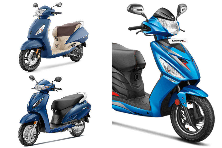 Hero Maestro Edge 110 BS6 vs TVS Jupiter BS6 vs Honda Activa 6G: Spec Comparison | BikeDekho
