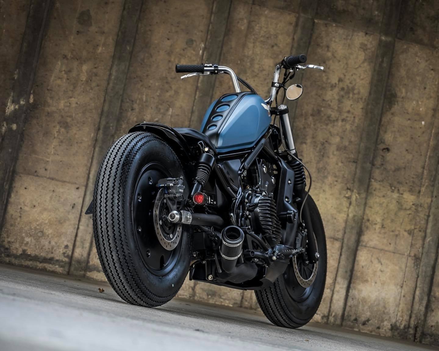 Modified Honda Rebel 500 By K-Speed Customs Is A Brawny Bobber | BikeDekho