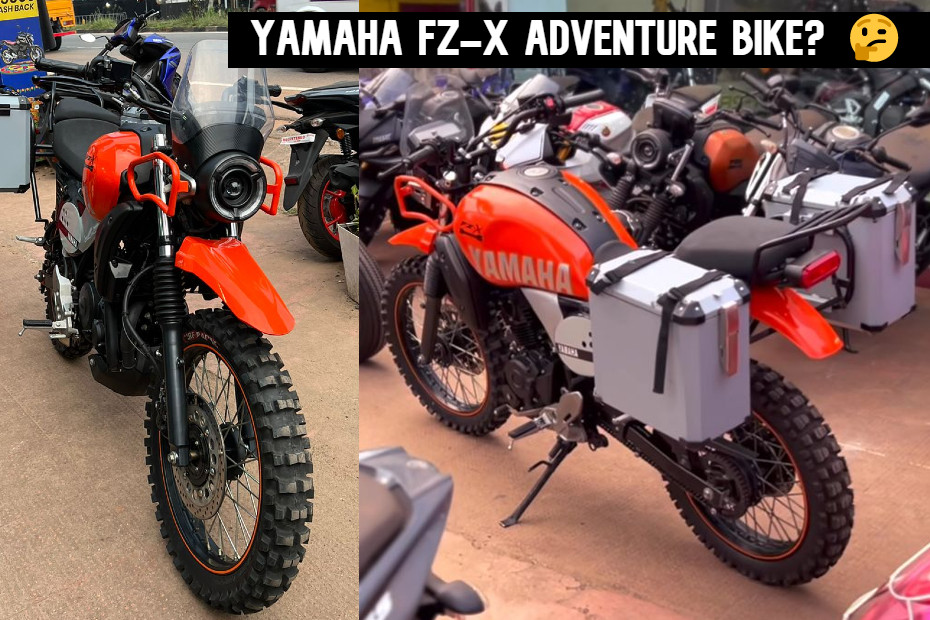 This Modified Yamaha FZ-X Adventure Bike Looks Like A Royal Enfield ...