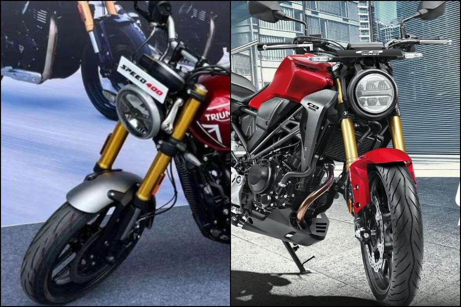 Triumph Speed 400 vs Honda CB300R Compared Through 10 Images | BikeDekho