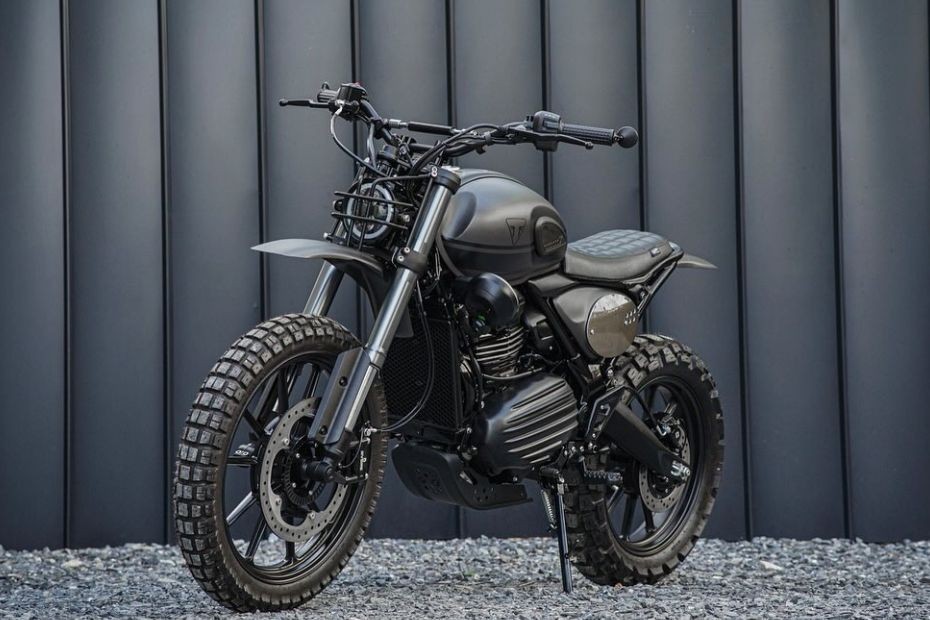 Modified Triumph Scrambler 400 X Unveiled By K-Speed Customs | BikeDekho