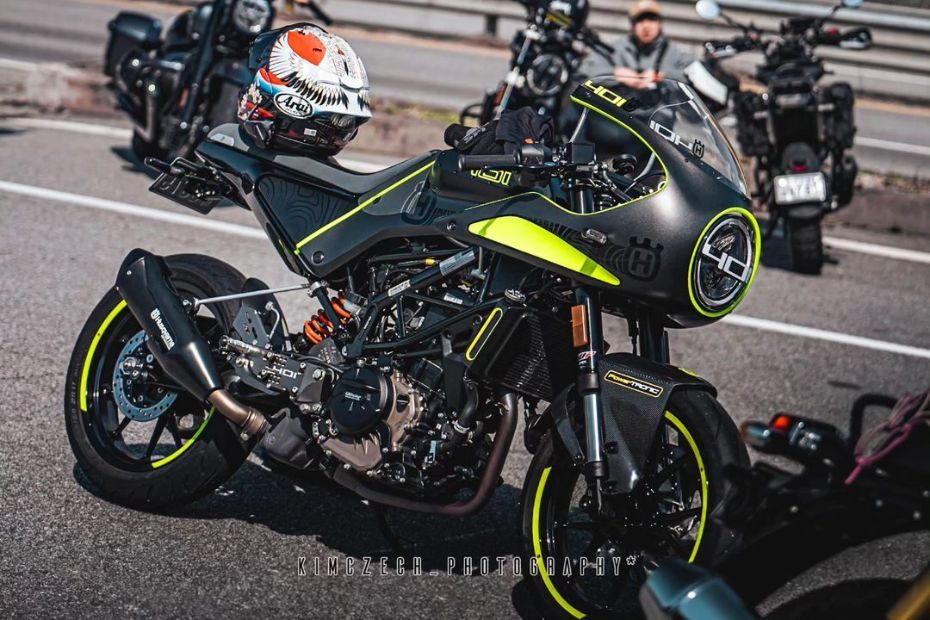 This Modified Husqvarna Svartpilen 401 Cafe Racer Looks AWESOME ...