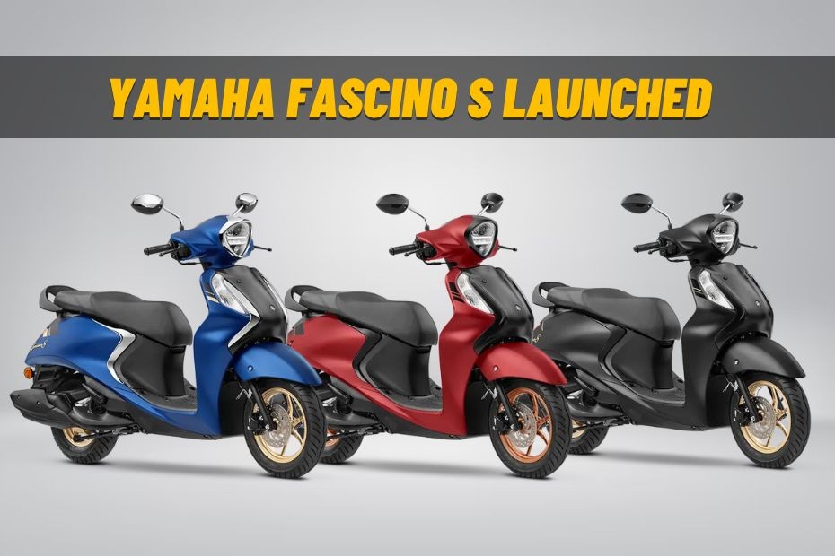 BREAKING: Yamaha Fascino S Launched, Gets New Features And Colour ...