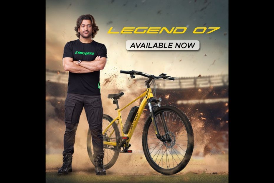 EMotorad Launched The MSD Edition Legend 07 E-Cycle For Dhoni’s ...