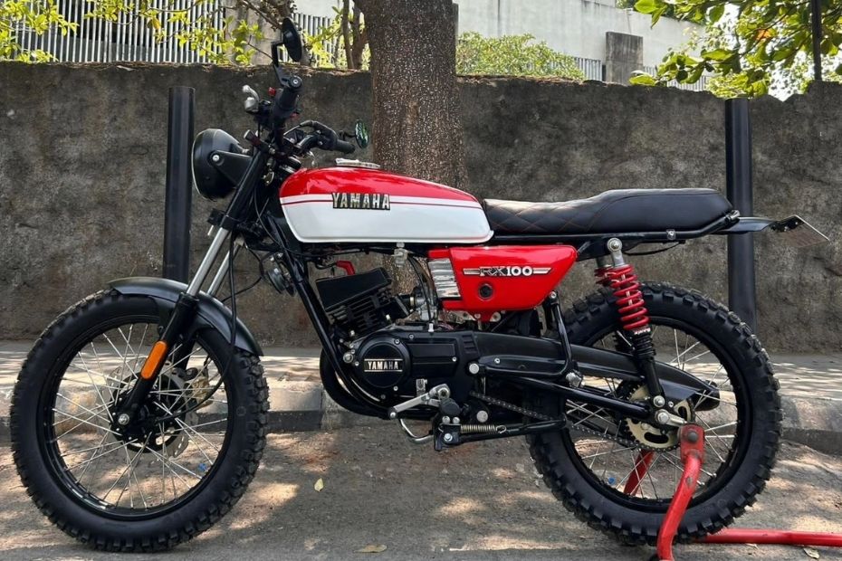 Yamaha RX100 Modified Into A Scrambler | BikeDekho