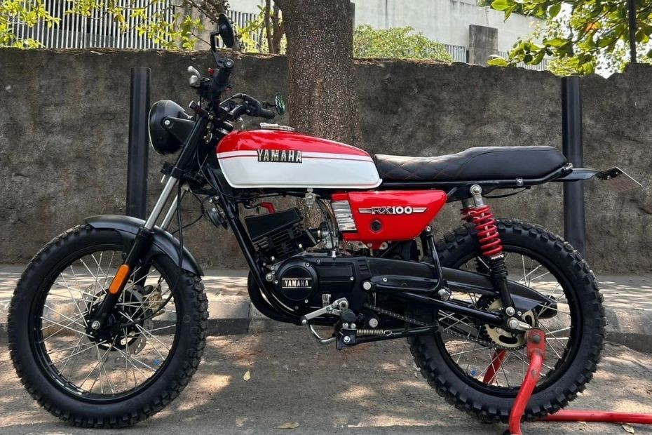Yamaha RX100 Modified Into A Scrambler | BikeDekho