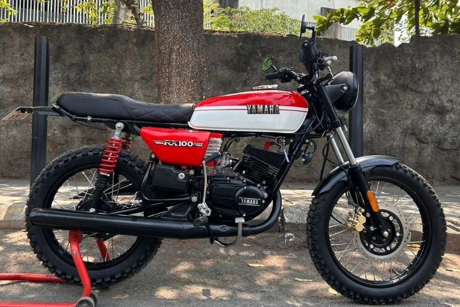 Yamaha RX100 Modified Into A Scrambler | BikeDekho