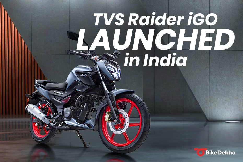 BREAKING: TVS Raider iGO Launched in India | BikeDekho