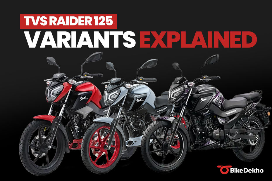 TVS Raider 125 Variants Explained | BikeDekho
