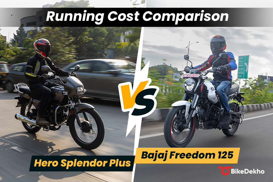 Hero Splendor Plus XTEC 2.0 vs Bajaj Freedom 125 CNG Bike, Running Cost ...