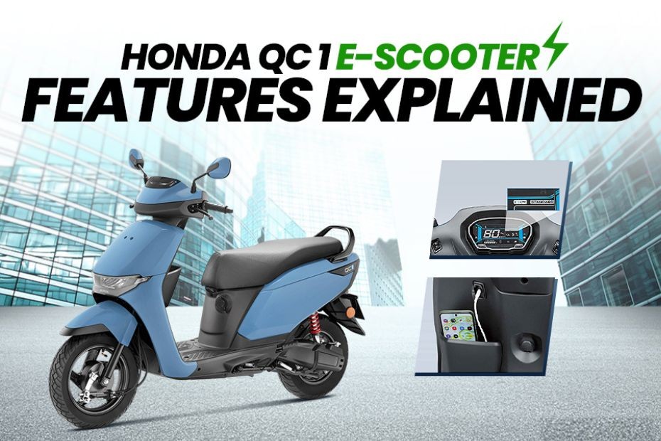 Honda QC1 Electric Scooter: Features Explained | BikeDekho