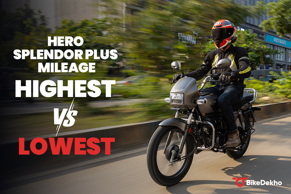Hero Splendor Plus Highest vs Lowest Mileage | BikeDekho
