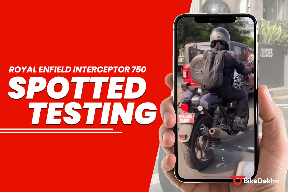 Royal Enfield Interceptor 750 Seen Testing For The First Time | BikeDekho