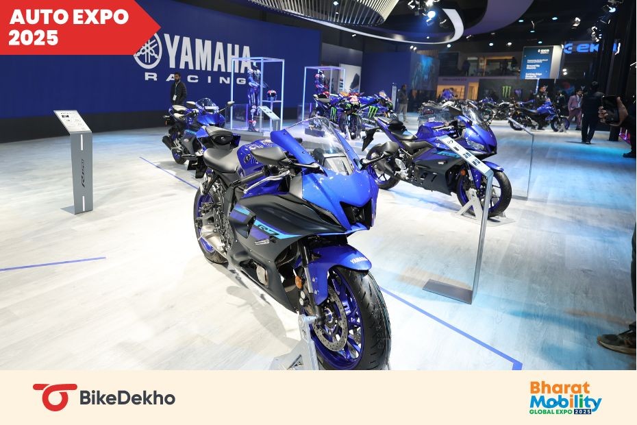 Auto Expo 2025: Yamaha YZF-R7 Showcased At The Bharat Mobility Expo | BikeDekho