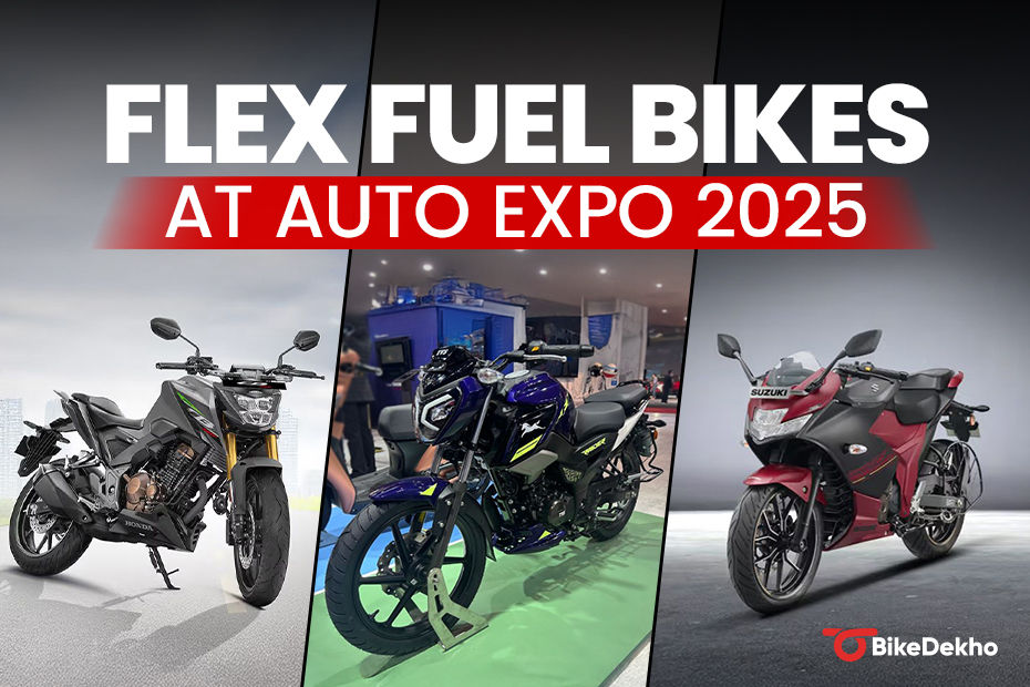 Flex Fuel Bikes At Auto Expo 2025 | BikeDekho