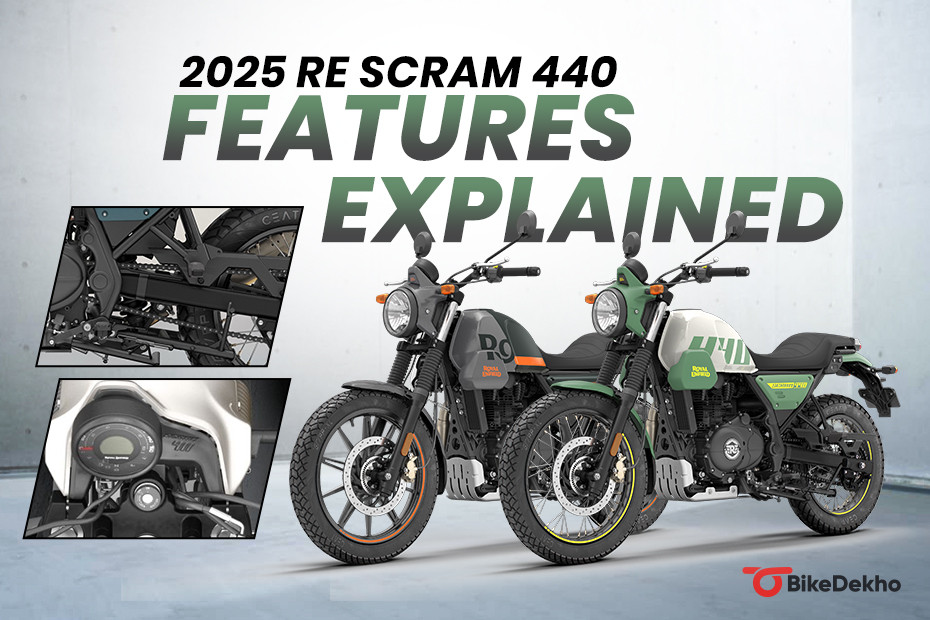 Royal Enfield Scram 440: Features Explained | BikeDekho