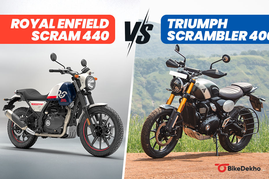 Royal Enfield Scram 440 vs Triumph Scrambler 400 X: Image Comparison ...