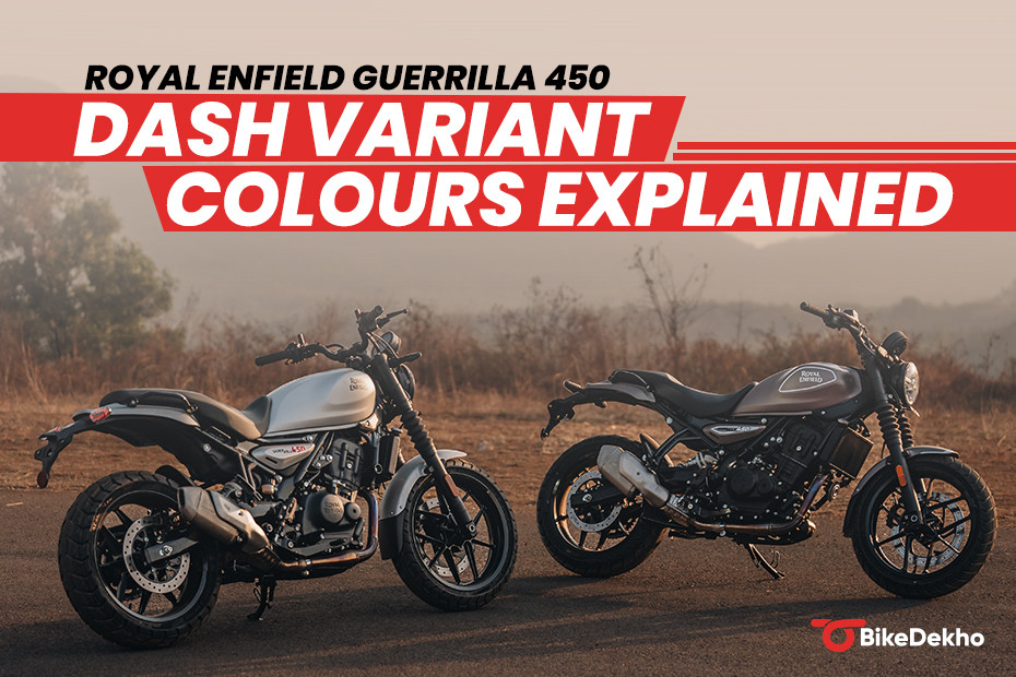 Royal Enfield Guerrilla 450 Dash Variant Colours Explained | BikeDekho