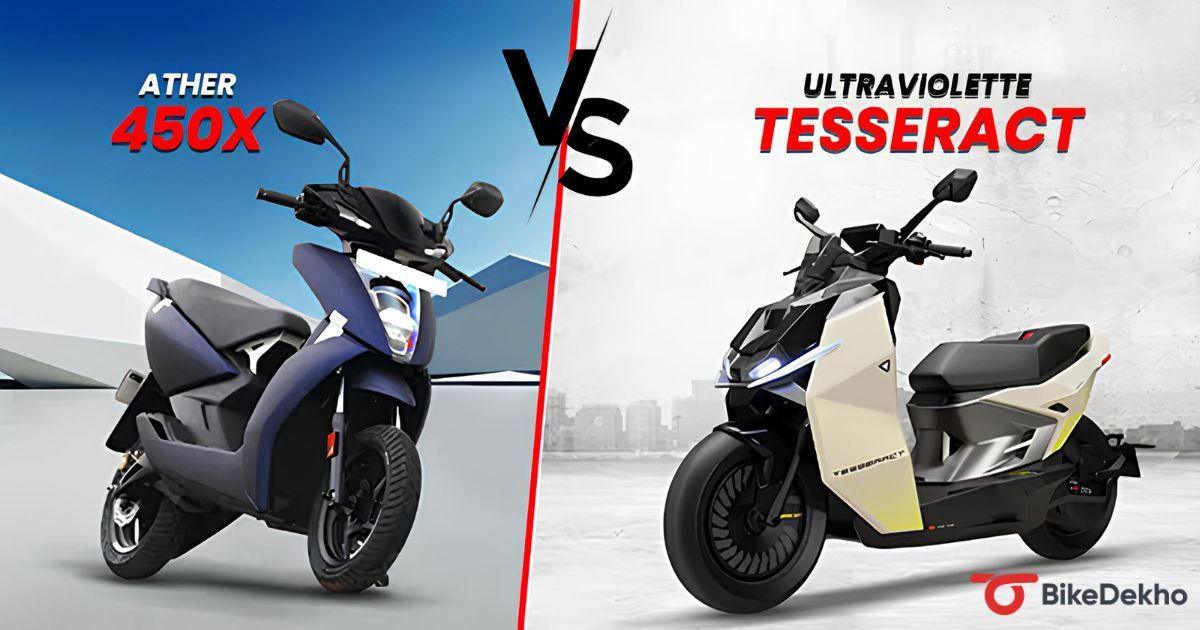 Ultraviolette Tesseract Vs Ather 450X: Compared In Images - Design ...