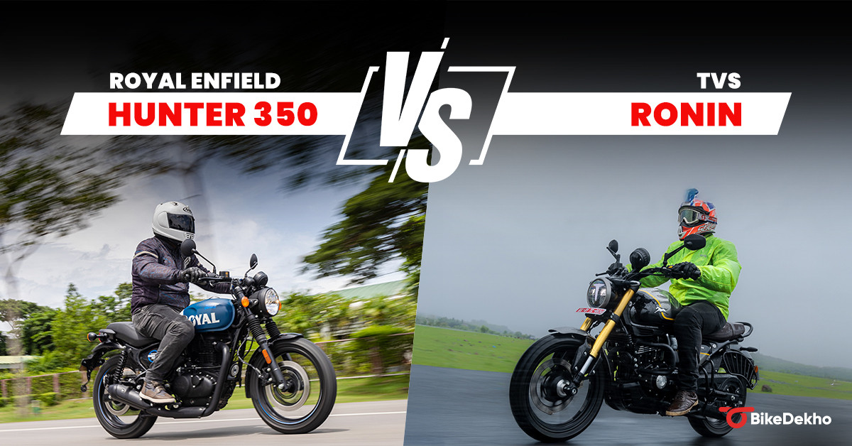 Royal Enfield Hunter 350 vs TVS Ronin: Image Comparison | BikeDekho