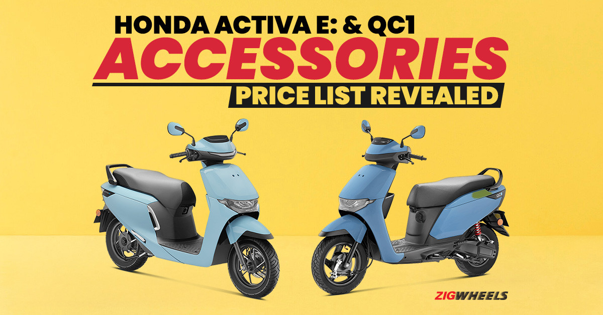 Honda Activa e: And QC1 Accessories Prices Revealed | BikeDekho