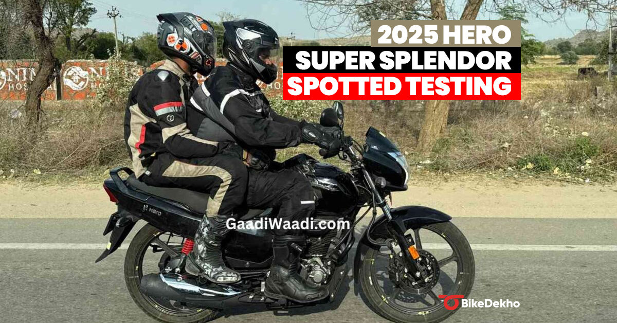 2025 Hero Super Splendor Spied Testing In India: New Features, New ...