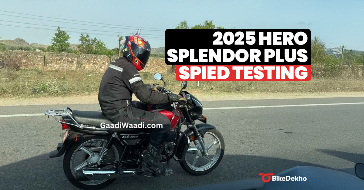 2025 Hero Splendor Plus Spied Testing Before Launch | BikeDekho