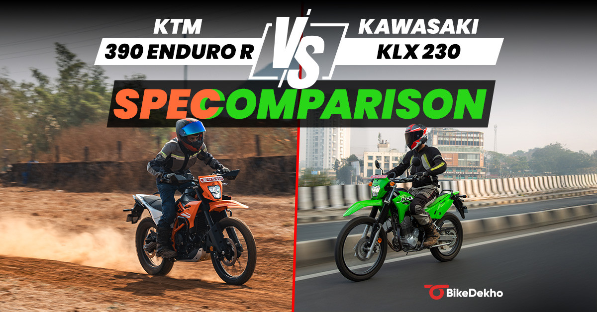 KTM 390 Enduro R Vs Kawasaki KLX 230: Specification Comparison | BikeDekho