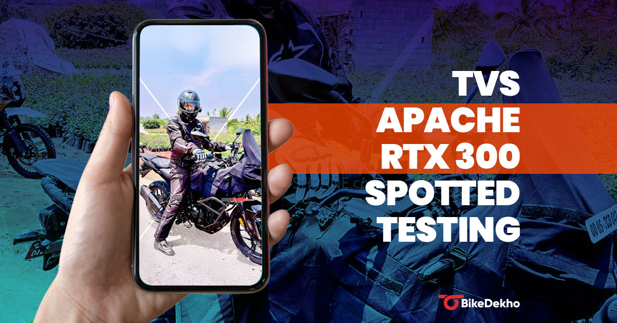 Upcoming TVS Apache RTX Adventure Bike Spotted Testing Along With 2025 ...