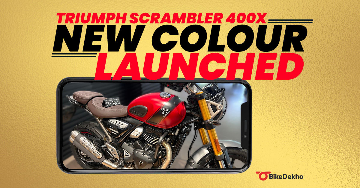 Triumph Scrambler 400X New Colour Launched Along With An Exciting Offer ...