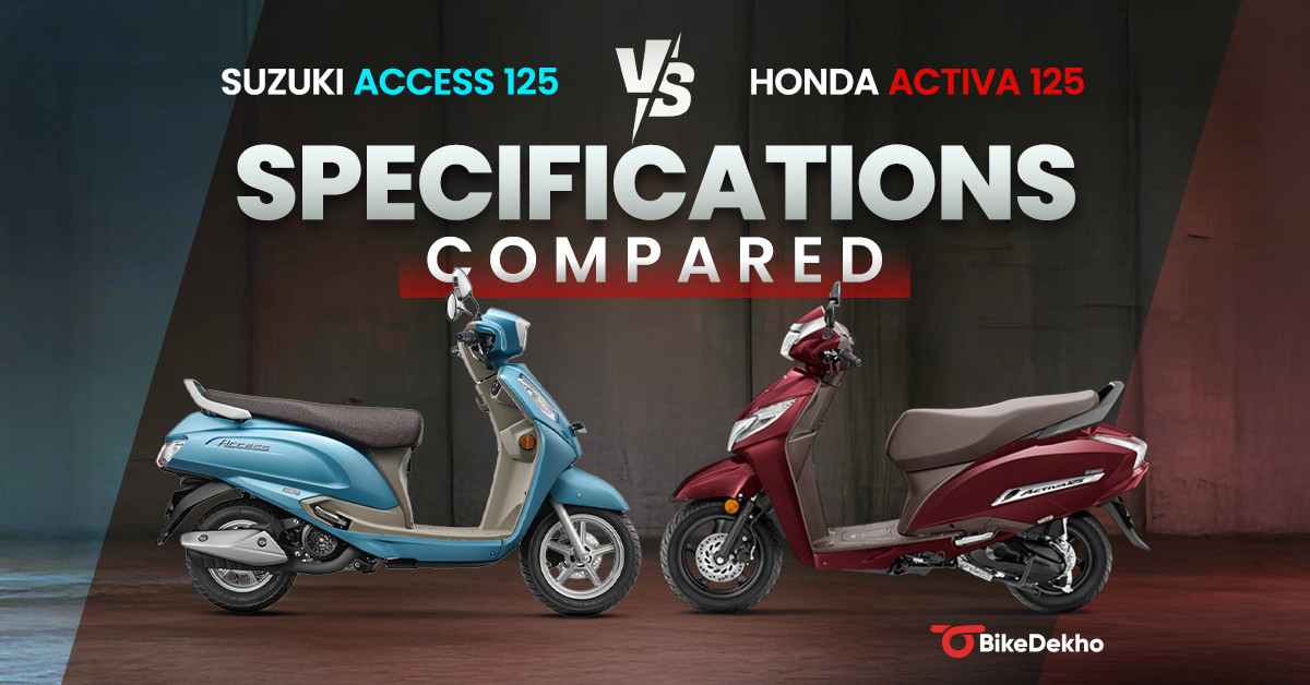 2025 Suzuki Access 125 Vs Honda Activa 125: Top Variants Specification ...