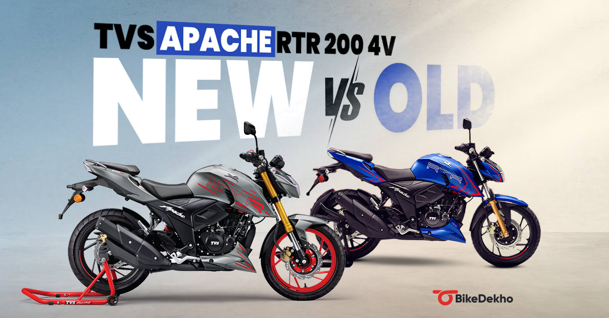 TVS Apache RTR 200 4V: Old vs New Differences Explained | BikeDekho