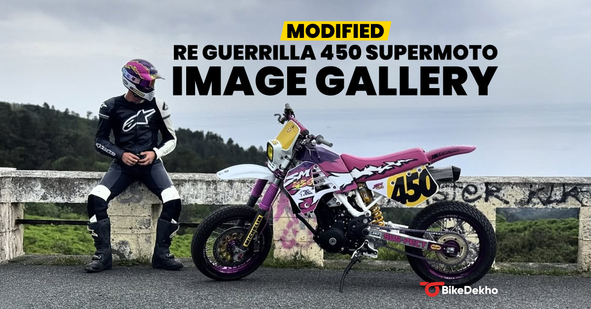 Modified Royal Enfield Guerrilla 450 Supermoto: Image Gallery | BikeDekho
