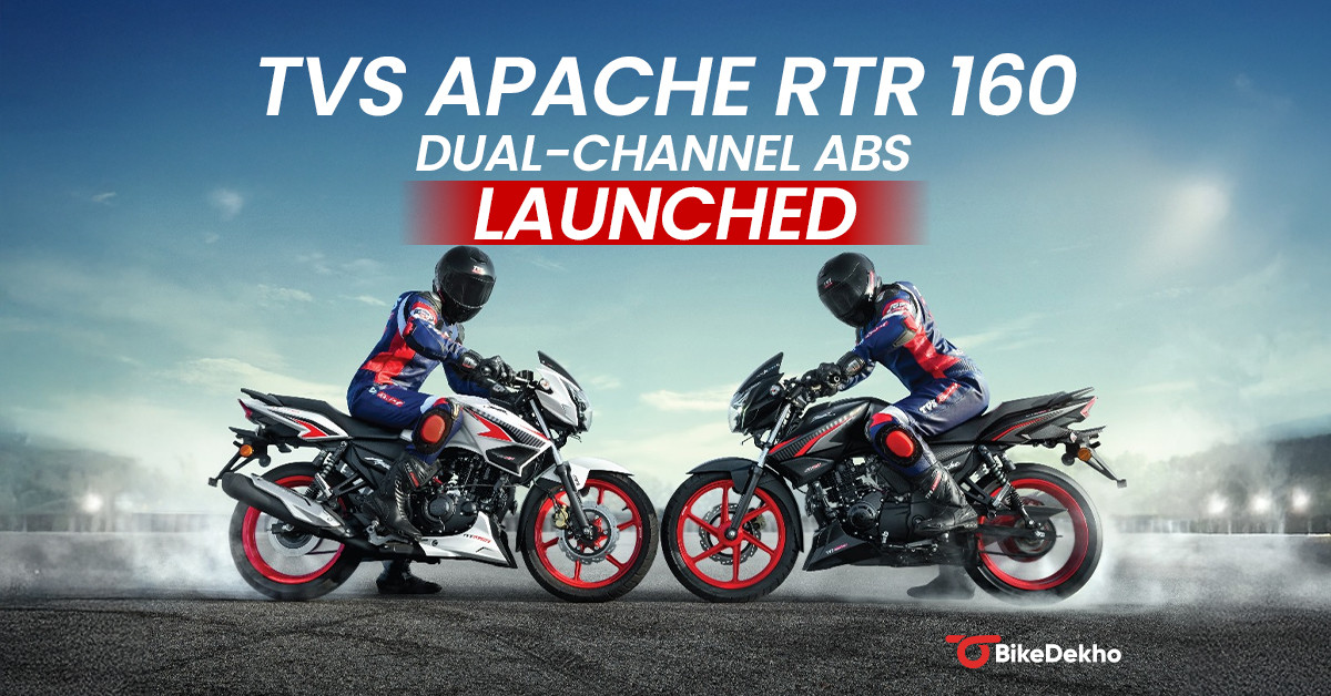 BREAKING: 2025 TVS Apache RTR 160 2V Dual-Channel ABS Launch Price Is ...