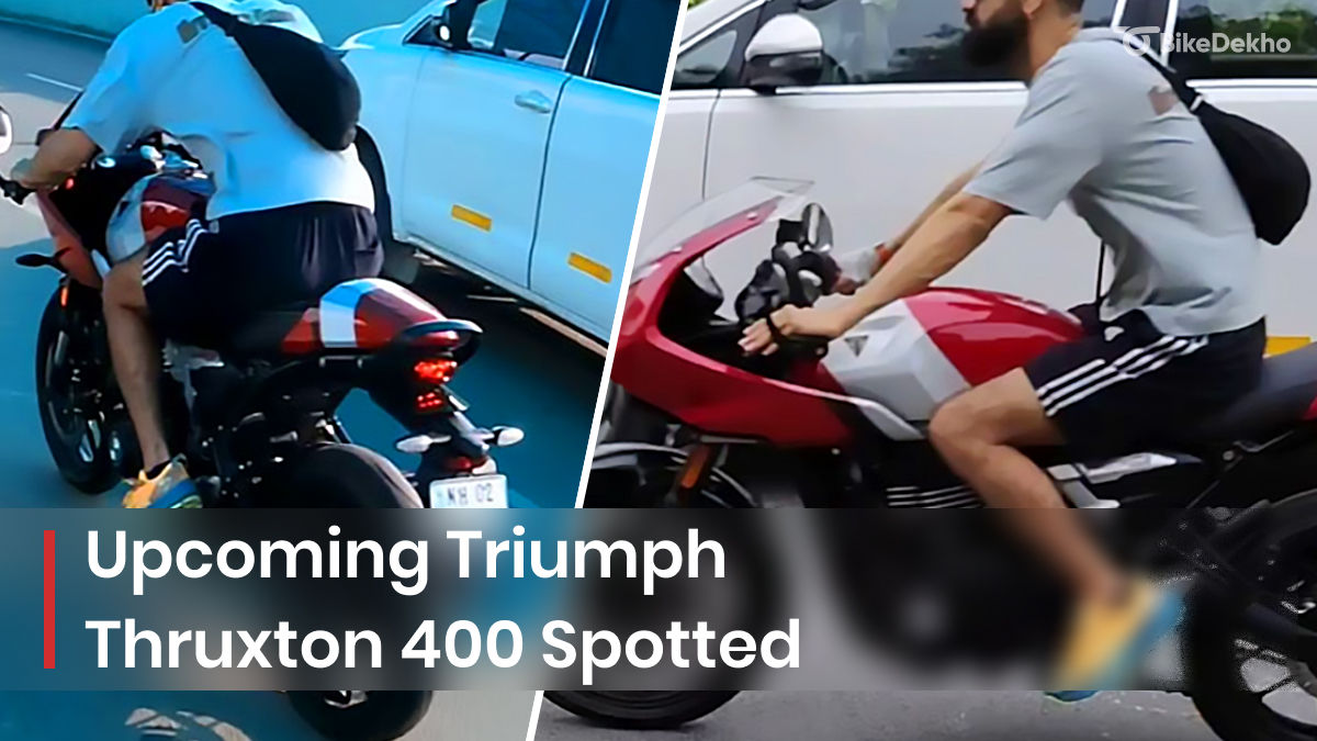 2025 Triumph Thruxton 400 Spotted Ahead Of Its India Launch | BikeDekho