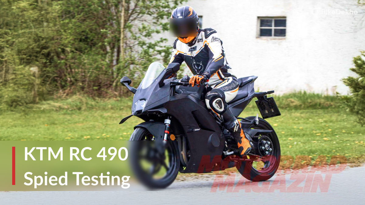 KTM RC 490 Spied For The First Time, Launch Likely In 2027 | BikeDekho